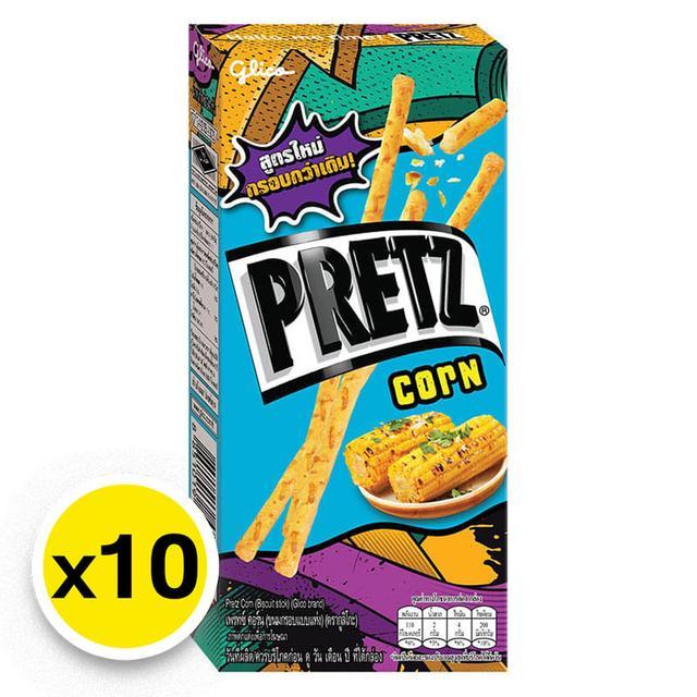 เพรทซ์ คอร์น 22 ก. x 10 ( PRETZ Corn 22 g x 10 ) | Lazada.co.th