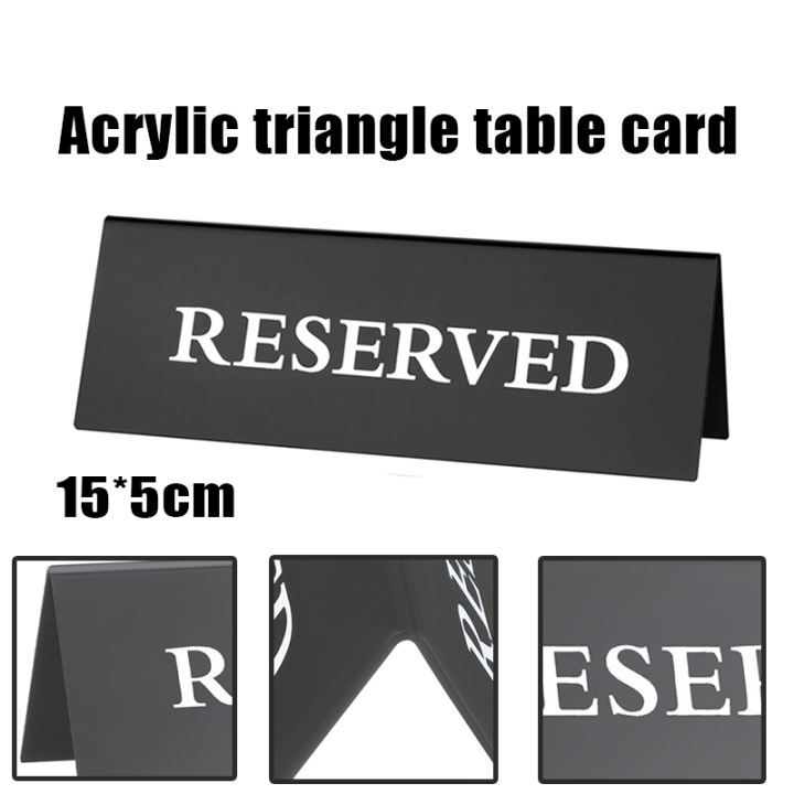 Acrylic Reserved Table Sign Reserved Sign For Decorate Guest ...