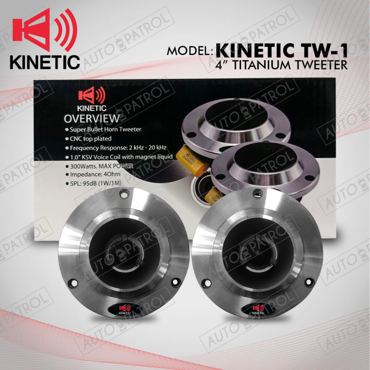 Kinetic T-1 4-Inch Titanium Tweeter | Lazada PH