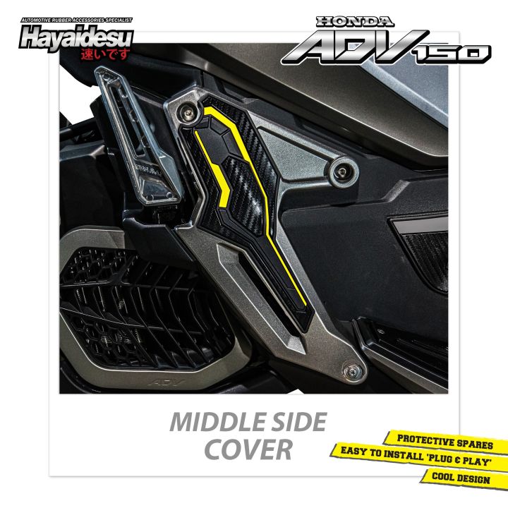 Hayaidesu Honda ADV 150 Middle Side Step Body Protector Cover | Lazada PH
