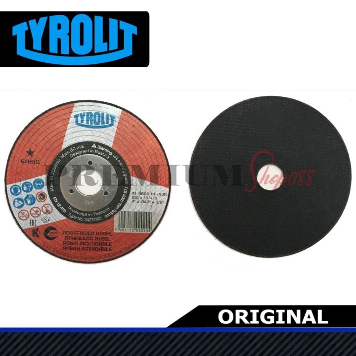 4" Tyrolit Cutting Disc Cut Abrasive Wheel 4 100mm Super Thin Stainless ...