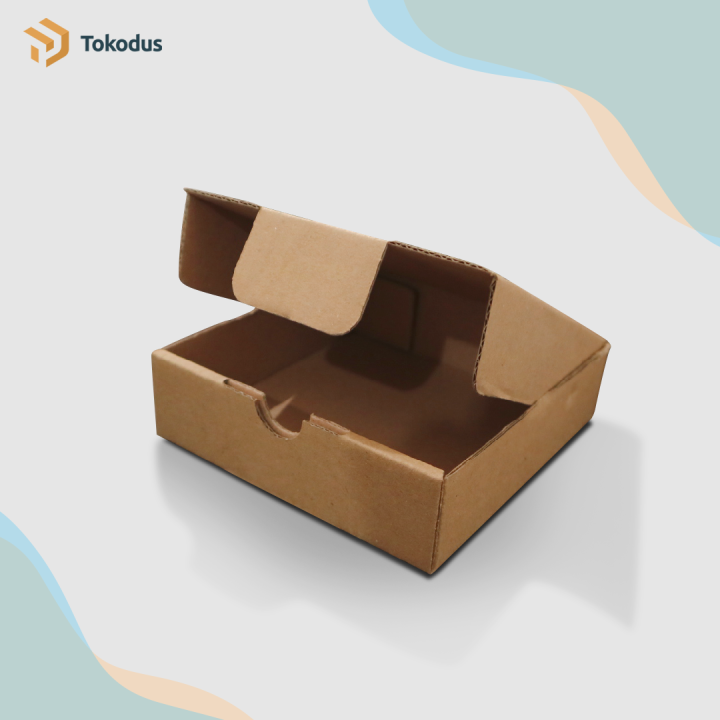 Kardus Box Die Cut 12x12x3,5 cm Box Hampers Kecil/Dus Aksesoris Model ...