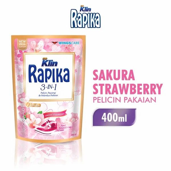 Rapika Sakura Strawberry Pouch 400ml | Lazada Indonesia