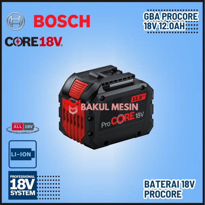 BOSCH ProCORE 18V 12.0AH battery procore 18V baterai cordless | Lazada ...
