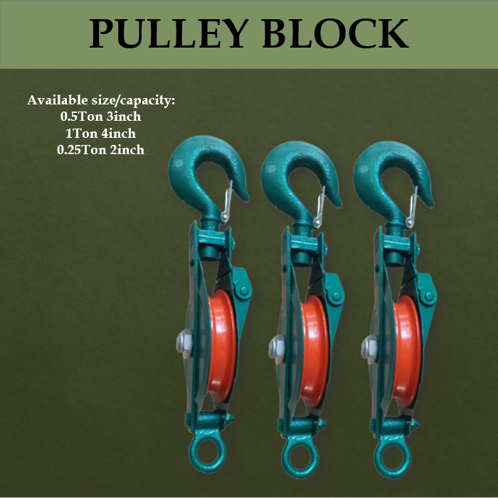 Heavy Duty Pulley Block 0.25T 0.5T 1T / Lifting Pulley Blocks | Lazada PH