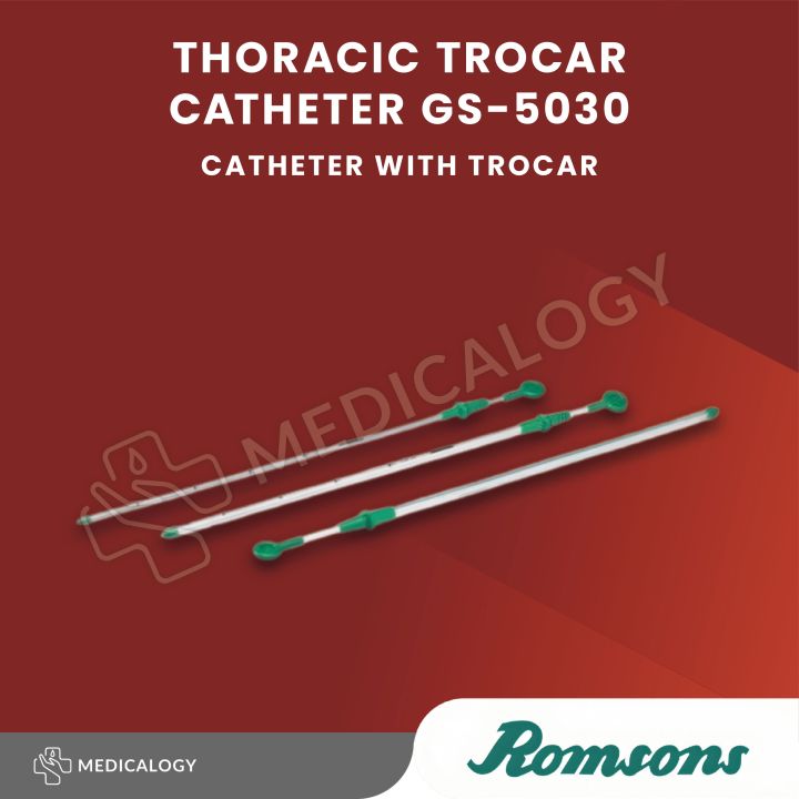 Thoracic Trocar Catheter Kateter dengan Trocar GS-5030 Romsons | Lazada ...