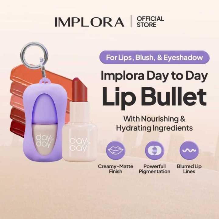 IMPLORA Day To Day Keychain Lip Bullet | Lazada Indonesia
