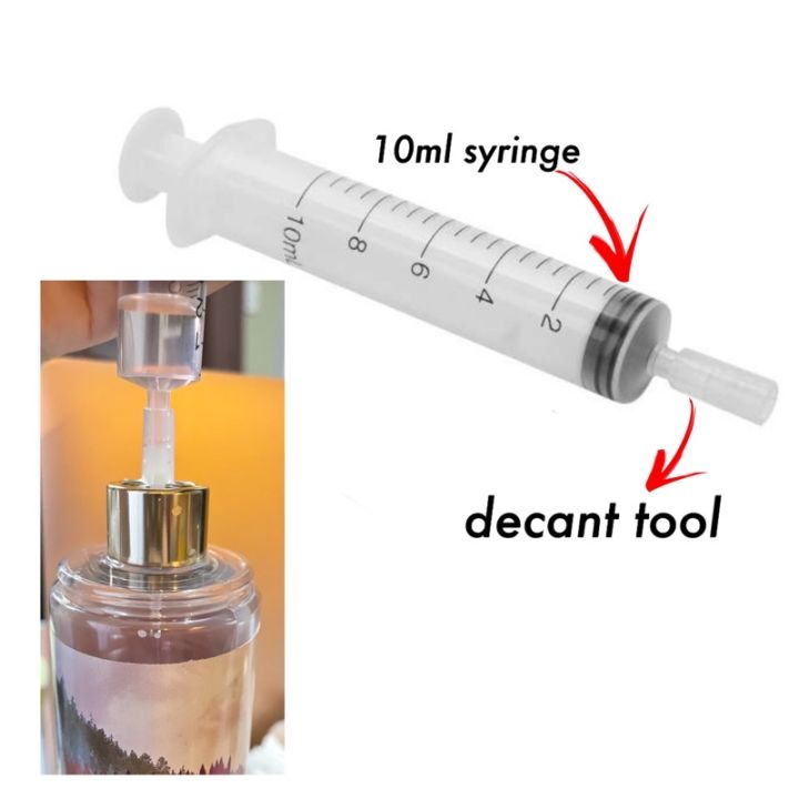 10ml Perfume Dispenser Pump Perfume Syringe Tool with Adaptor Perfume ...