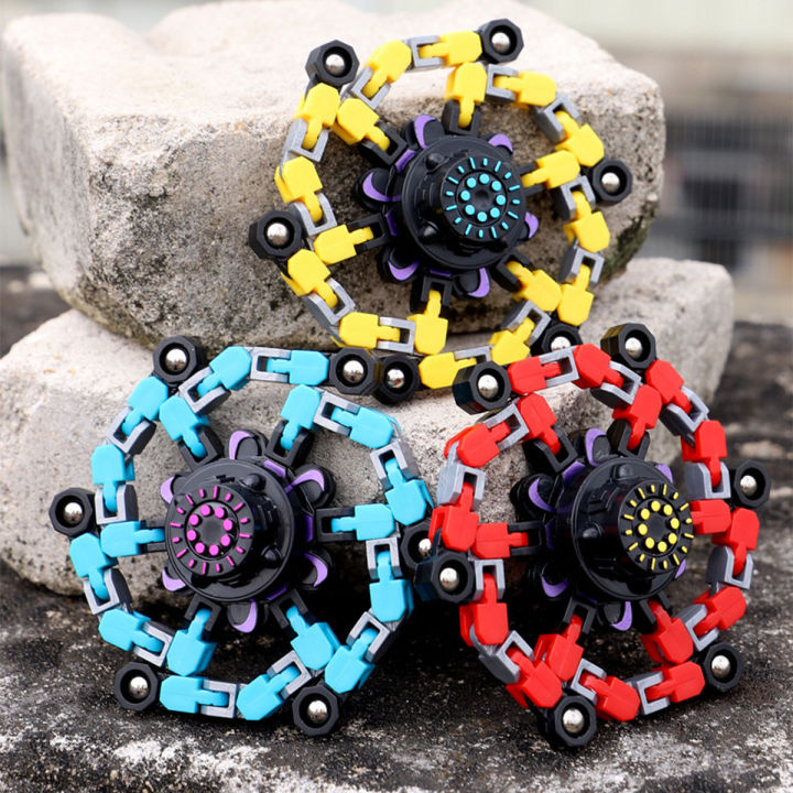 New Handheld Fidget Spinners Toys Deformed Hand Fingertip Top Chain ...