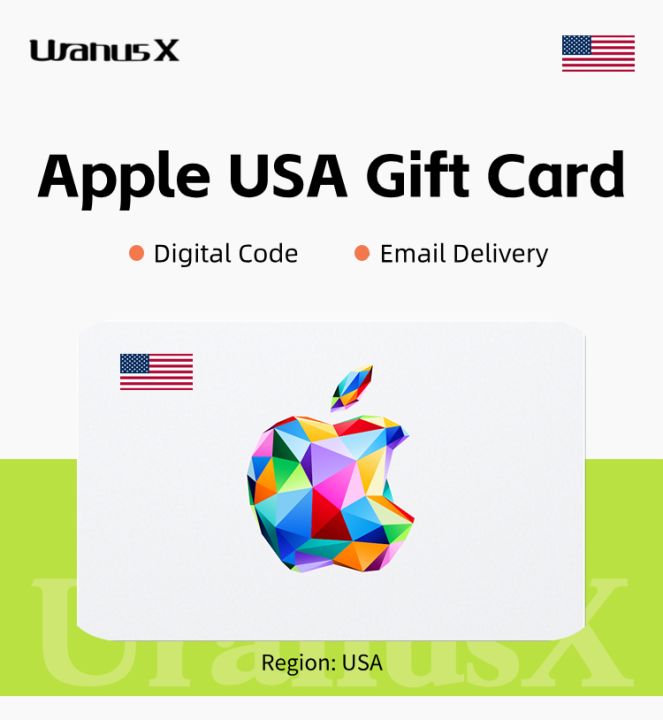 【Apple iTunes Gift Card】$2~$400 USD⚡Apple USA Codeรหัสบัตรของขวัญ⚡เติม ...