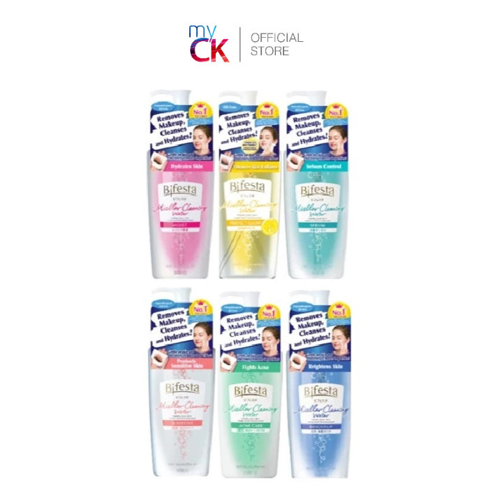 Bifesta Micellar Cleansing Water Makeup Remover 400ml (Moist/Sebum/Acne ...