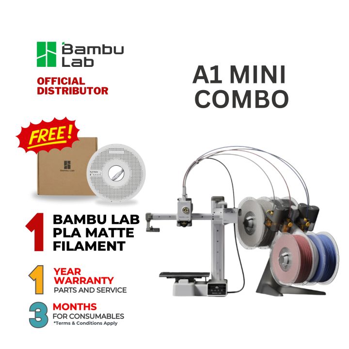 Bambu Lab A1 Mini Combo Full-auto Calibration. 4-Color Printing with ...