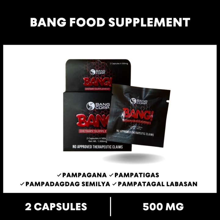 ORIGINAL BANG Dietary Supplement for Men 2 capsules x 500mg | BANG CORP ...