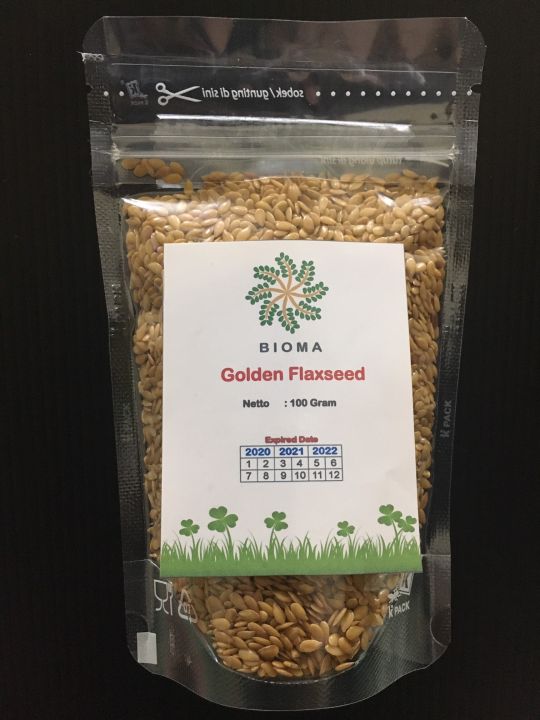 Flaxseed Golden 100 Gram / Biji Rami / Flaxseed Organic Kemasan ...