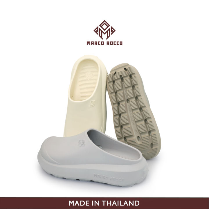Marco Rocco รองเท้าแตะ รองเท้าแบบสวม เบาสบาย รองเท้านิ่มเหมือนเหยียบอึ ...