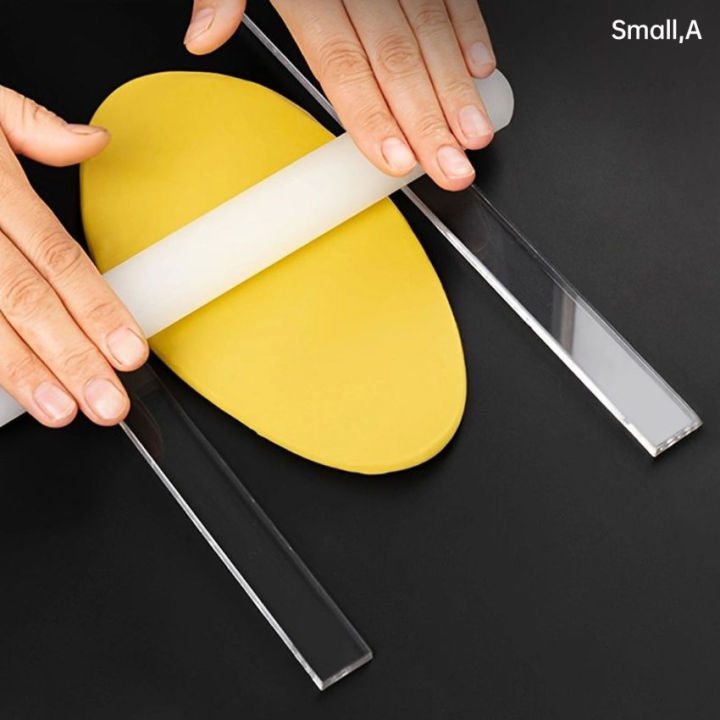 1 set Acrylic Biscuit Cake Rolling Tool Balance Ruler Fondant Icing ...