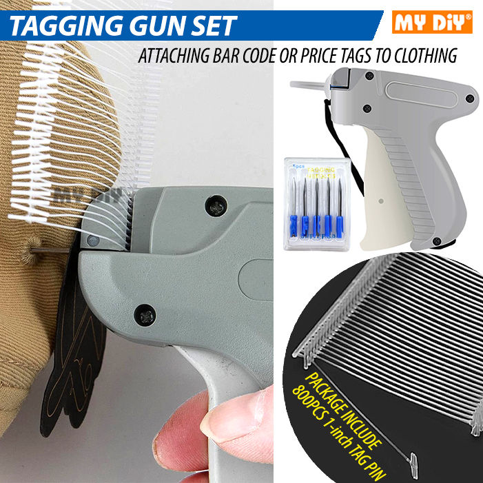 MYDIYHOMEDEPOT - TAGGING GUN PRICE TAG CLOTHING LABELS LABELING MACHINE ...