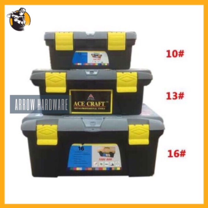 SUPER TOOLS Multifunction Plastic Toolbox On-Board Storage Box Hardware ...