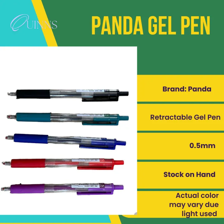Panda Retractable Gel Pen 0.5 | Lazada PH