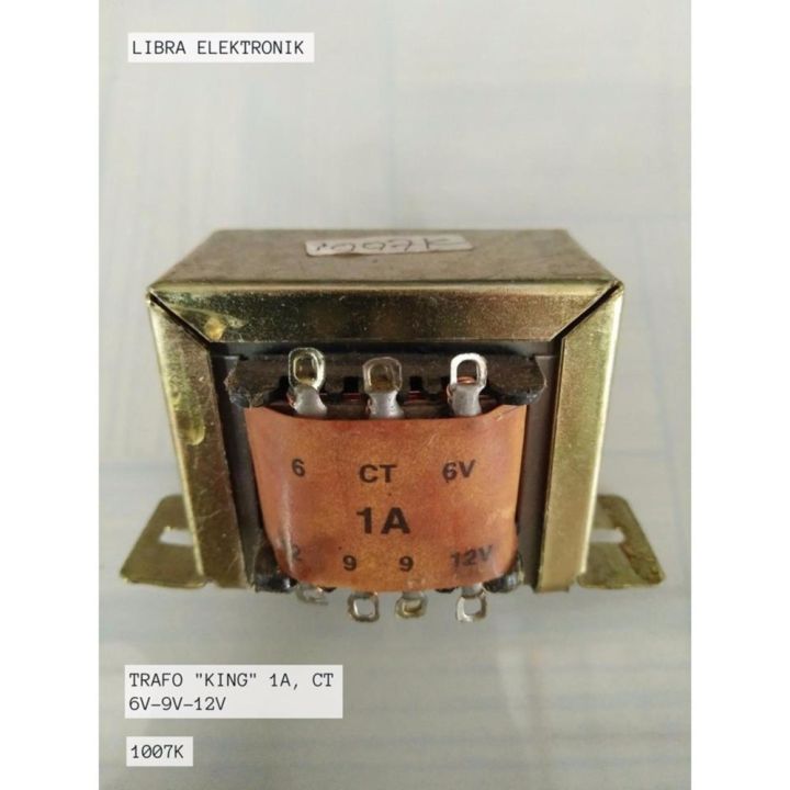 Trafo King 1A CT 12V Transformator - BISA COD | Lazada Indonesia