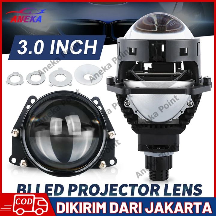 PROMO BiLED WST 3 Inch DC 12V 55W Projector Led Blue Lens Projie Lampu ...