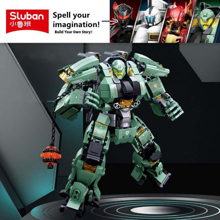 Mainan Balok Susun Sluban Model Robot P. R. Mecha M38-B1153 | Lazada ...