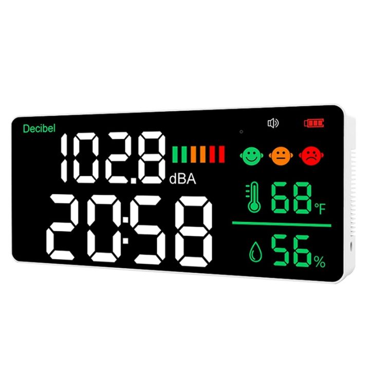 Decibel Meter Wall Hanging Sound Level Meter 30-130DB Range 11 Inch ...