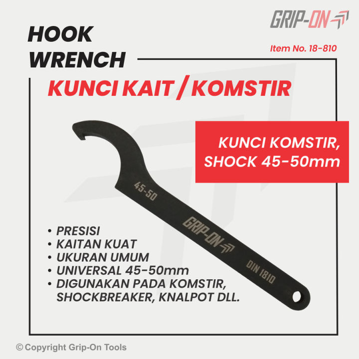Comstir Wrench Grip on - Kunci Buka Komstir Motor - Hook Wrench | Lazada Indonesia