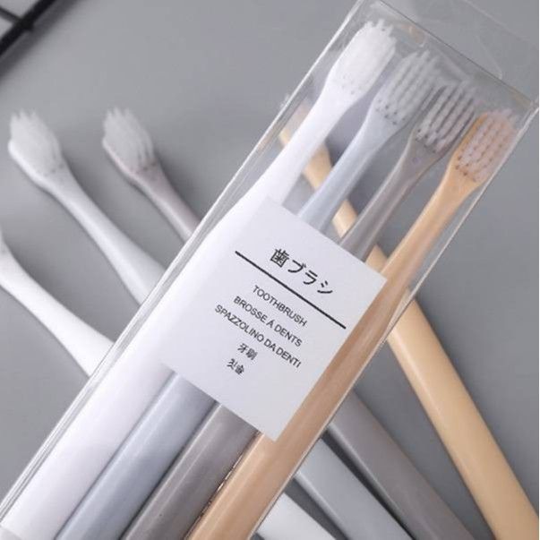 Toothbrush Soft Set 4pcs Japanese Toothbrush Muji | Lazada PH