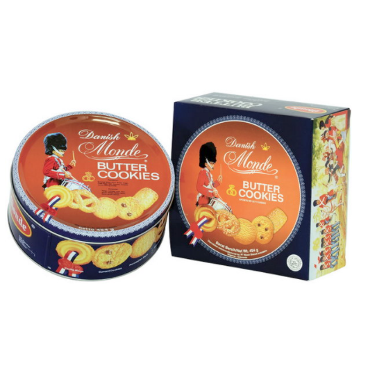 Danish Monde Butter Cookies 454gr Biskuit Kaleng 5 Macam Kue Kering ...