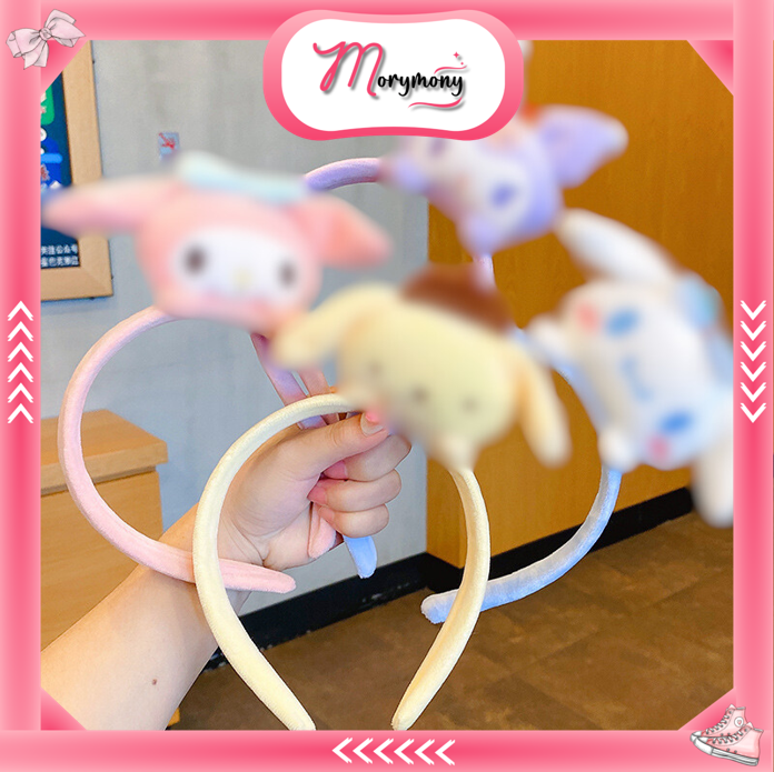 MORYMONY - D6183 Bandana Kuromi Melody Cinnamoroll Purin / Bando Boneka ...