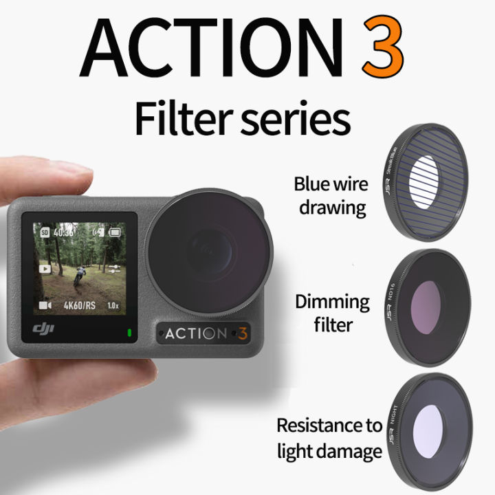 JSR Camera Lens Filter for DJI Osmo Action 5 Pro/4 3 Parts 8/16/32/64 ...