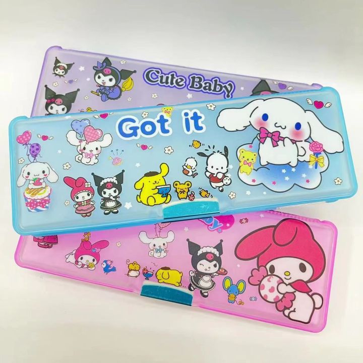 New Cartoon Character Double Sided Magnetic Pencil Case Multi ...