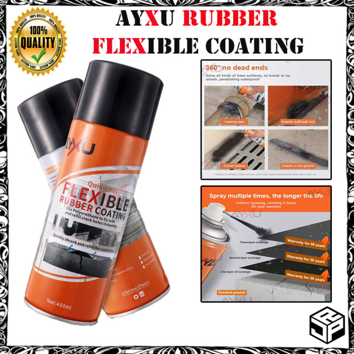Original AYXU Quick Seal Flexible Rubber coating waterproof black ...
