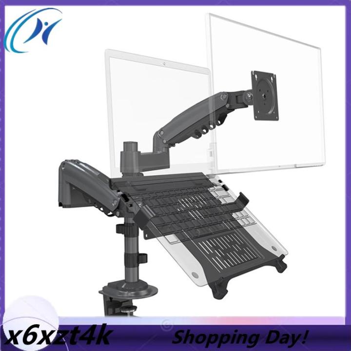 Spring Monitor Arm 17-27" Dual Monitor Holder Mount Arm Full Motion ...