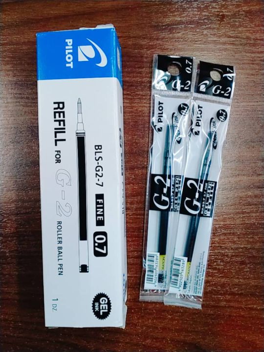 (12PCS)- PILOT G2 GEL PEN REFILL (0.38MM/0.5MM/0.7MM/1.0MM) | Lazada