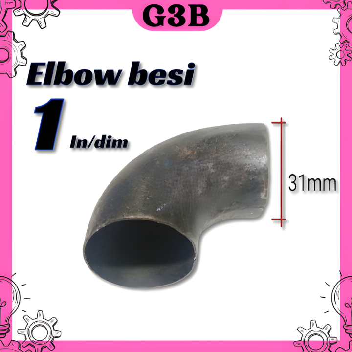 Elbow besi pipa las uk 1 inch elbo Lbow keni knee pipa las penyambung ...