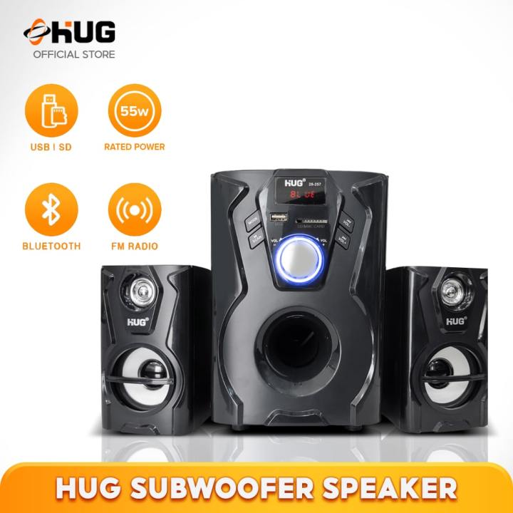 HUG H28-257 2.1 Channel Bluetooth Home Theater Multimedia Speaker ...