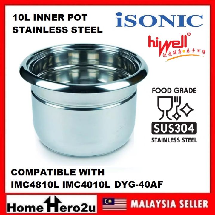 ISONIC Hiwell Multi Function Cooker Stainless Steel Inner Pot IMC4810L ...