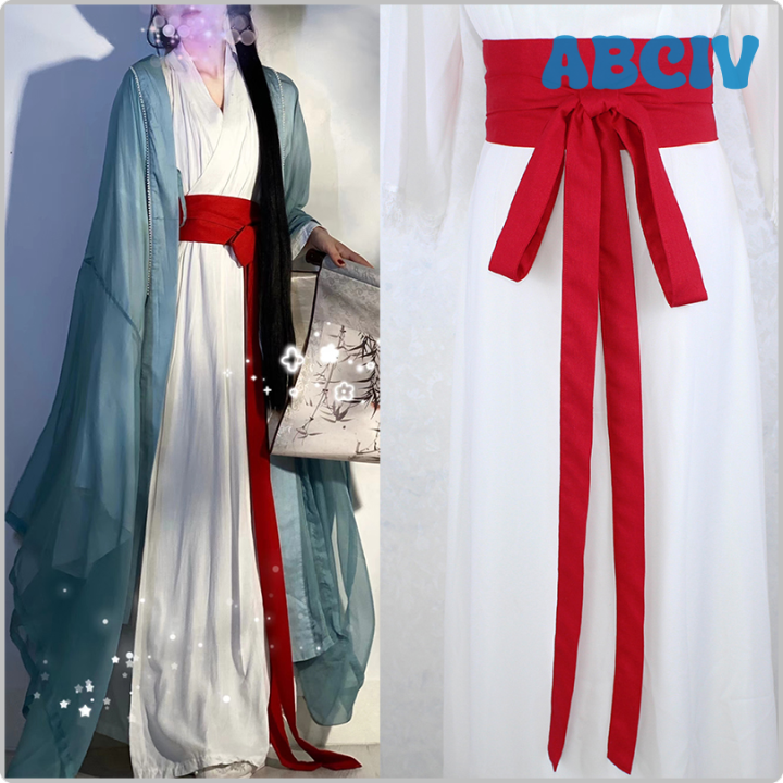 ABCIV Antique Style Hanfu Belt 360cm Long Cotton Linen Waistband Women ...