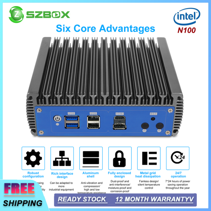 X4A Soft Router Mini PC Dust Proof Fanless System Firewall VPN Server ...