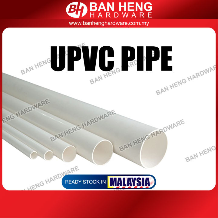 [ 1-3 FT / KAKI ] 1-1/4", 1-1/2", 2" UPVC PIPE / WHITE PIPE / PAIP AIR PLASTIK / PAIP PUTIH ...
