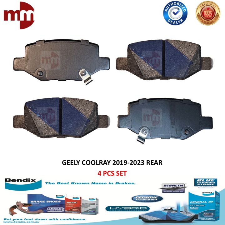 BENDIX GCT Brake Pads for GEELY COOLRAY 2019-2023 REAR (4 PCS SET) | Lazada PH