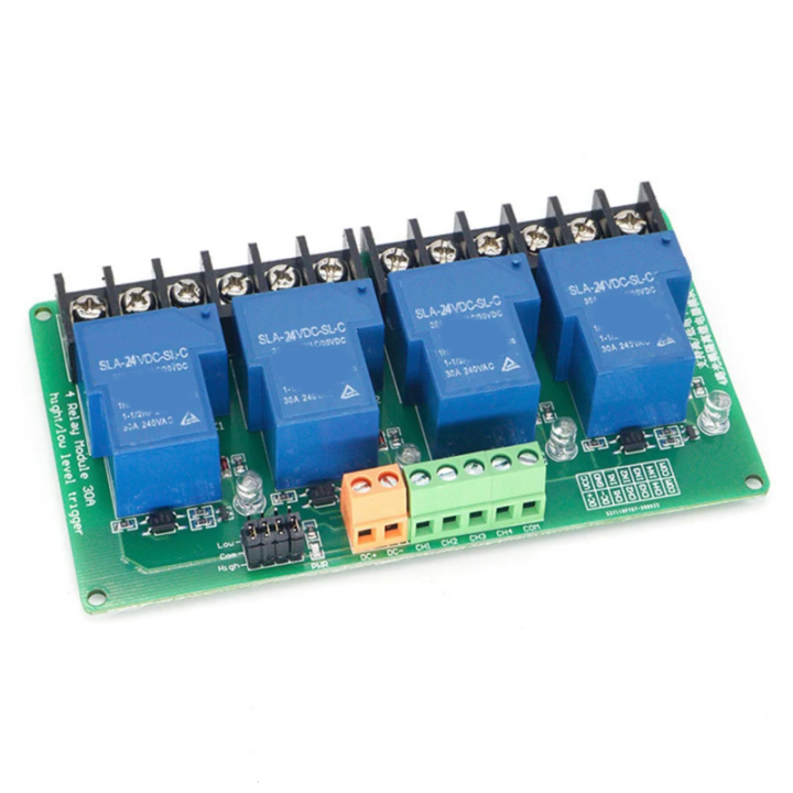 5V/12V/24V Relays Board 4 Channel Relays Module with Optocoupler ...