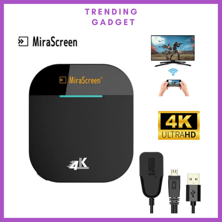 Mirascreen G5 2.4G 4K Wireless HDMI Dongle TV Stick Miracast Airplay ...