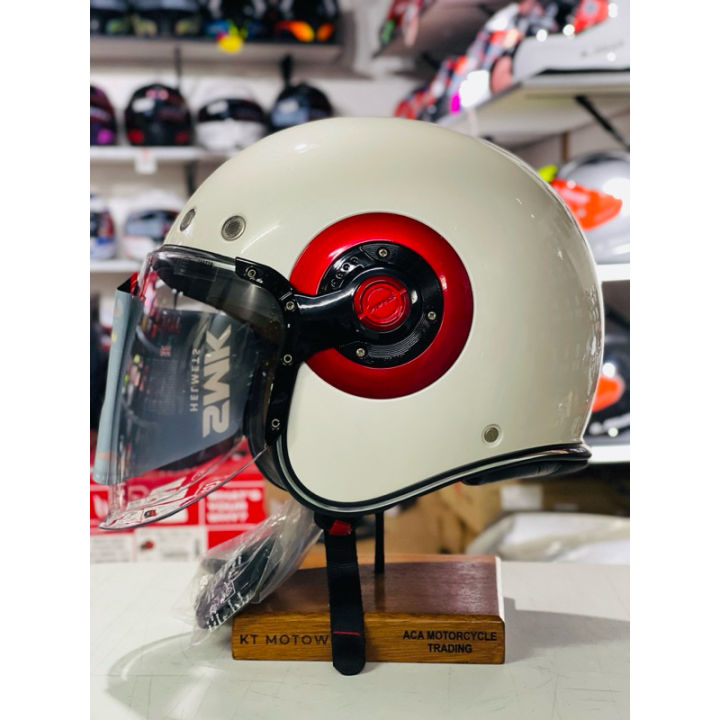 SMK RETRO JET Open-face Single Visor Helmet | Lazada PH