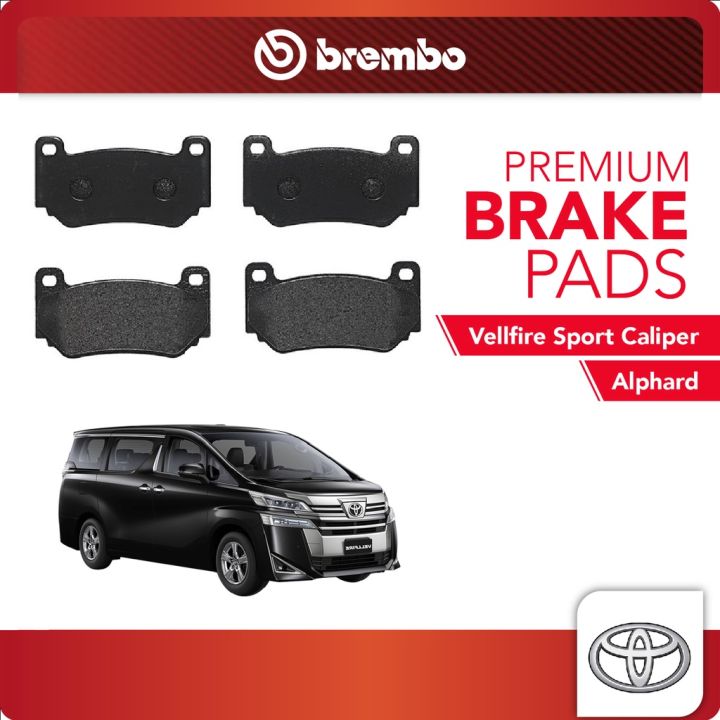 BREMBO Rear Brake Pads (1 set) - TYT Alphard, Vellfire Sport Caliper ...