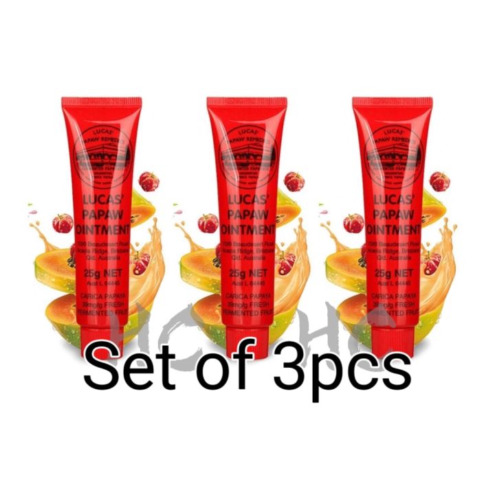 He【set Of 3pcs】original Lucas‘ Papaw Ointment Burn Ointment Mosquito