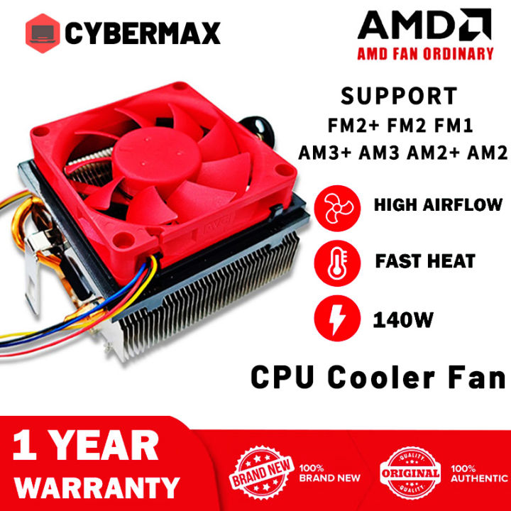 AMD Fan With Aluminum Heatsink Copper Heat Pipe CPU Cooler(Support FM2 ...