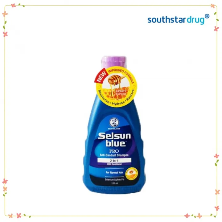 Selsun Blue Pro Normal Hair Anti-dandruff Shampoo 2 in 1 120 ml | Lazada PH